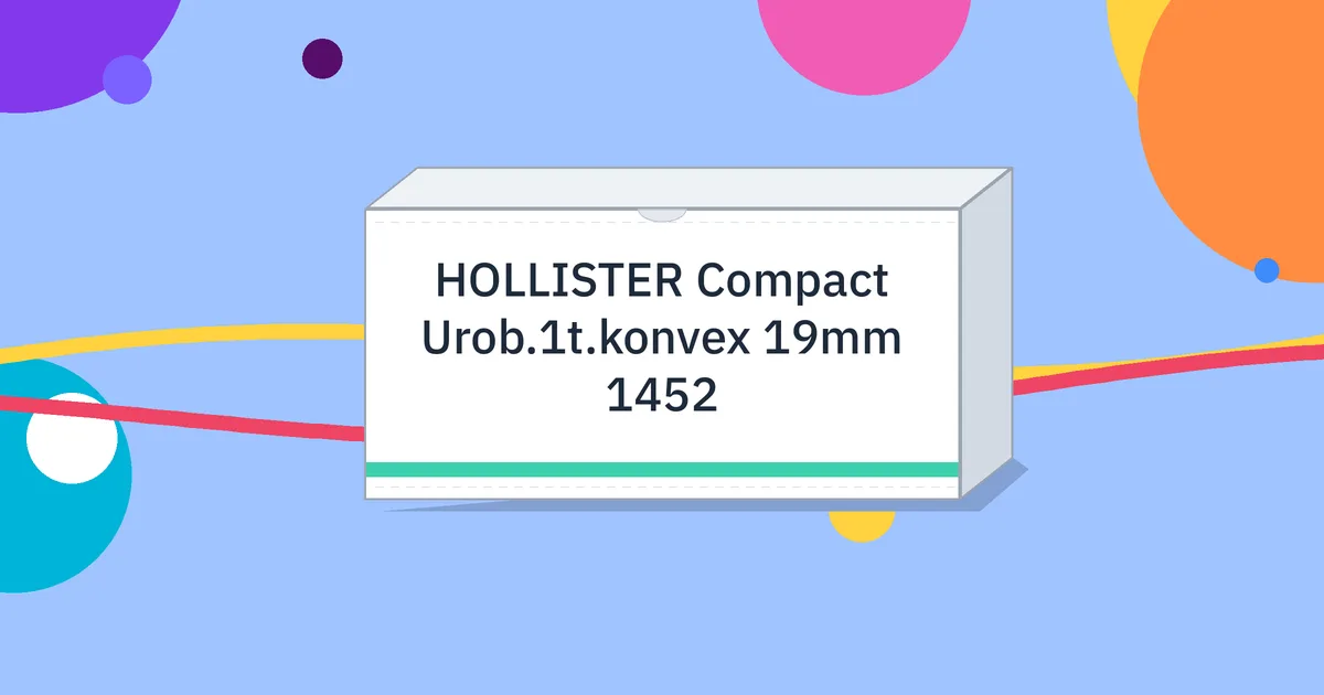 Symbolbild: Packung mit der Aufschrift HOLLISTER Compact Urob.1t.konvex 19mm 1452 (PZN 07238242) – Verfügbarkeit und Bezug in Apotheken in Frankfurt am Main