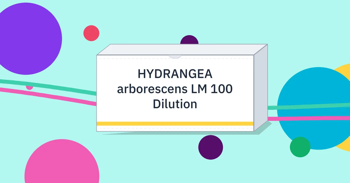 Symbolbild: Packung mit der Aufschrift HYDRANGEA arborescens LM 100 Dilution (PZN 13556609) – Verfügbarkeit und Bezug in Apotheken in Frankfurt am Main