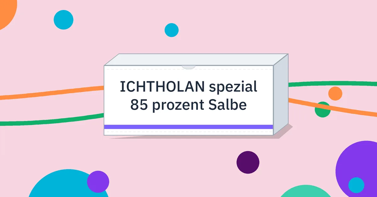 Symbolbild: Packung mit der Aufschrift ICHTHOLAN spezial 85 prozent Salbe (PZN 14035717) – Verfügbarkeit und Bezug in Apotheken in Frankfurt am Main
