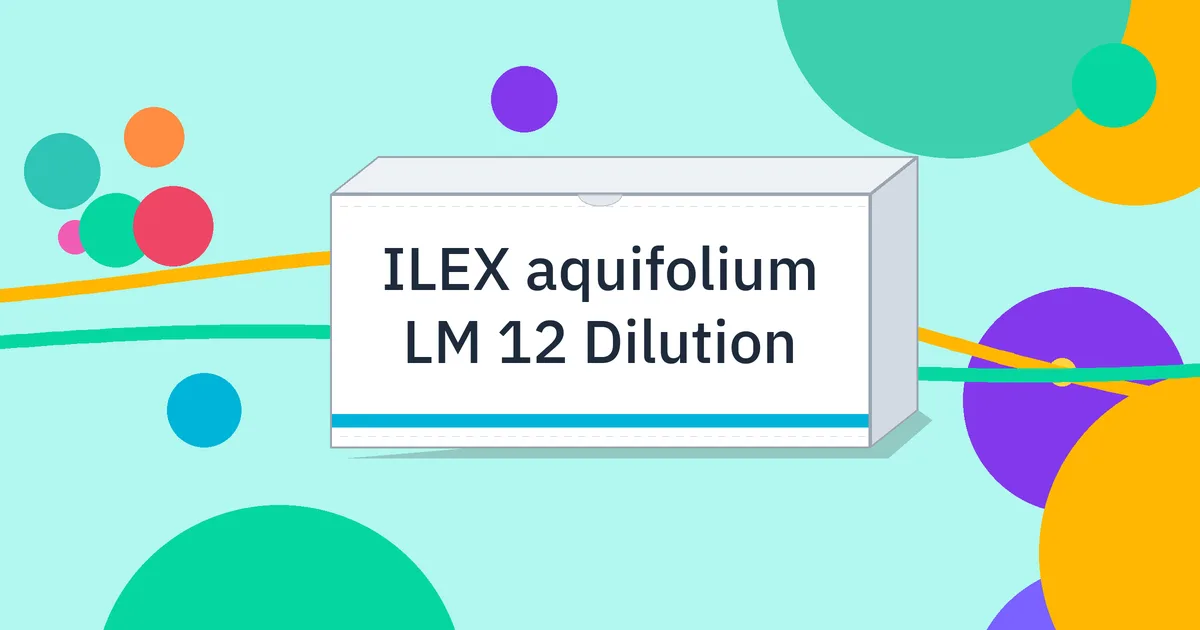 Symbolbild: Packung mit der Aufschrift ILEX aquifolium LM 12 Dilution (PZN 12912077) – Verfügbarkeit und Bezug in Apotheken in Frankfurt am Main