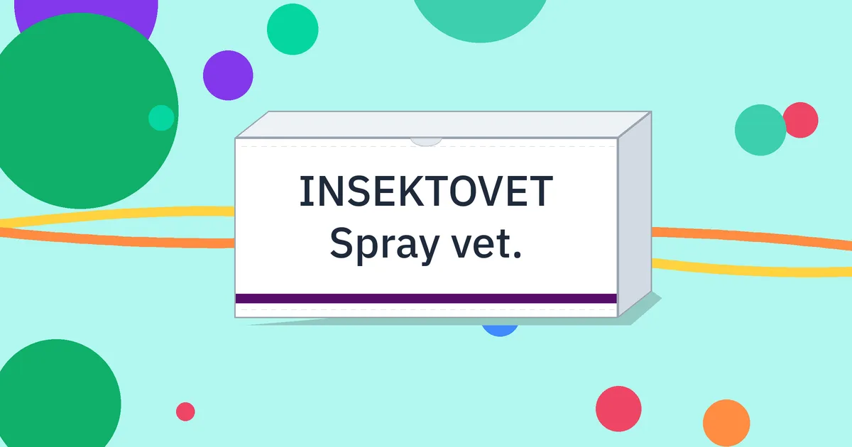 Symbolbild: Packung mit der Aufschrift INSEKTOVET Spray vet. (PZN 11117722) – Verfügbarkeit und Bezug in Apotheken in Frankfurt am Main
