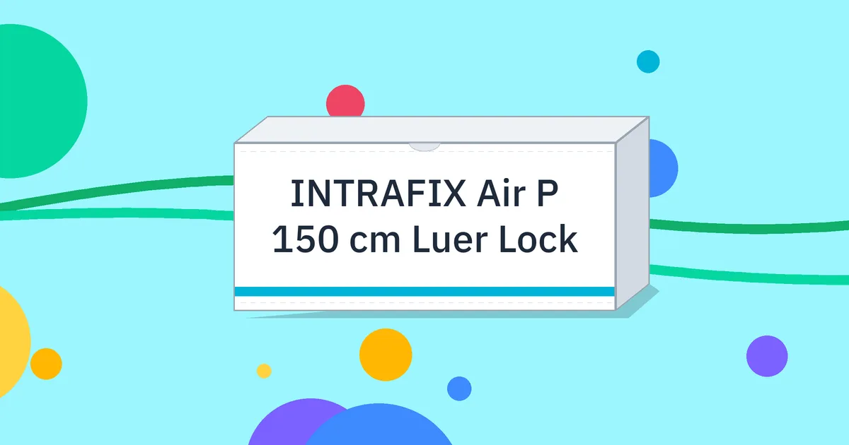 Symbolbild: Packung mit der Aufschrift INTRAFIX Air P 150 cm Luer Lock (PZN 07666297) – Verfügbarkeit und Bezug in Apotheken in Frankfurt am Main
