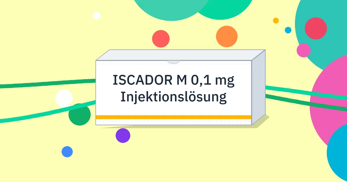 Symbolbild: Packung mit der Aufschrift ISCADOR M 0,1 mg Injektionslösung (PZN 20141056) – Verfügbarkeit und Bezug in Apotheken in Frankfurt am Main