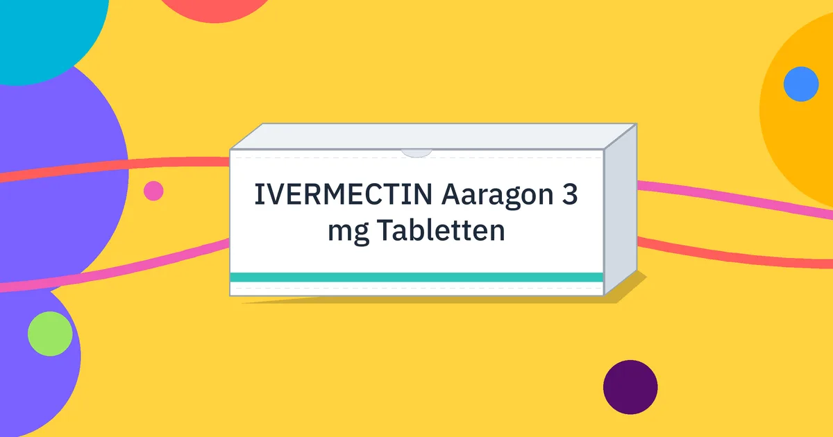 Symbolbild: Packung mit der Aufschrift IVERMECTIN Aaragon 3 mg Tabletten (PZN 19724002) – Verfügbarkeit und Bezug in Apotheken in Frankfurt am Main
