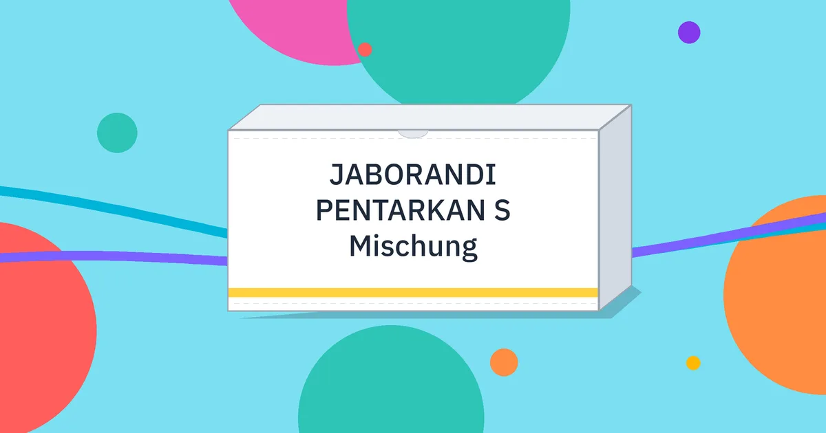 Symbolbild: Packung mit der Aufschrift JABORANDI PENTARKAN S Mischung (PZN 04780176) – Verfügbarkeit und Bezug in Apotheken in Frankfurt am Main