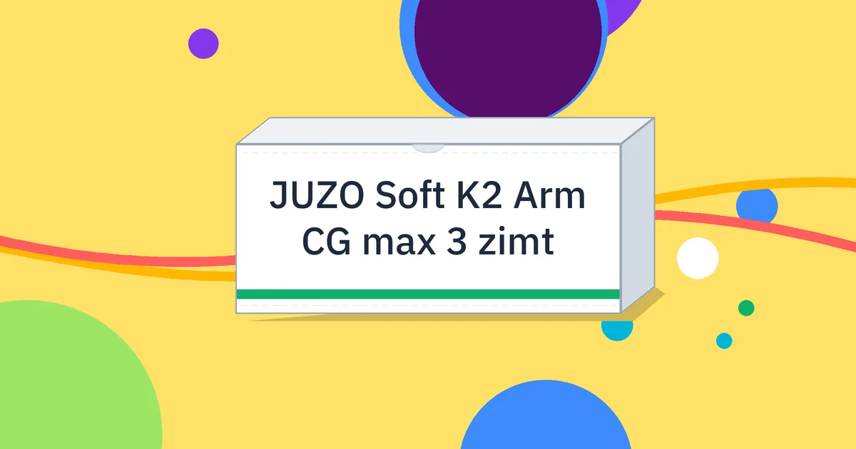 Symbolbild: Packung mit der Aufschrift JUZO Soft K2 Arm CG max 3 zimt (PZN 15513805) – Verfügbarkeit und Bezug in Apotheken in Frankfurt am Main