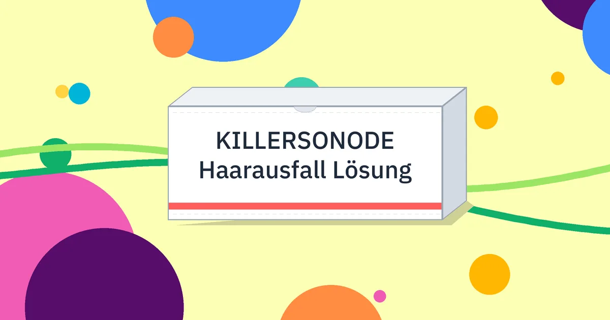 Symbolbild: Packung mit der Aufschrift KILLERSONODE Haarausfall Lösung (PZN 17880838) – Verfügbarkeit und Bezug in Apotheken in Frankfurt am Main