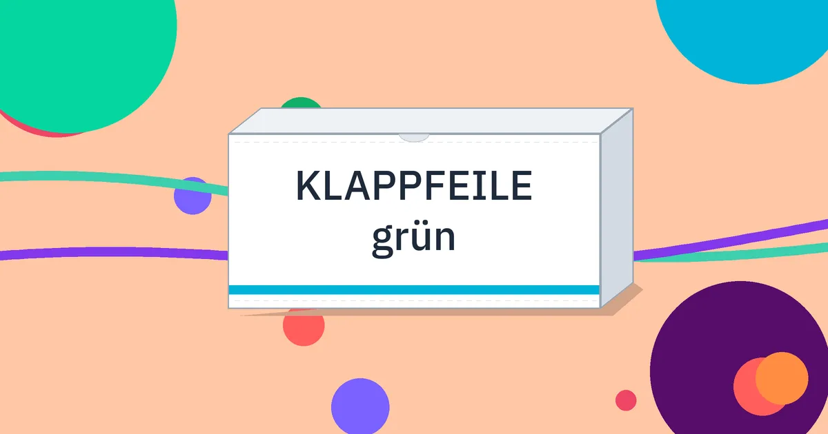 Symbolbild: Packung mit der Aufschrift KLAPPFEILE grün (PZN 01505239) – Verfügbarkeit und Bezug in Apotheken in Frankfurt am Main