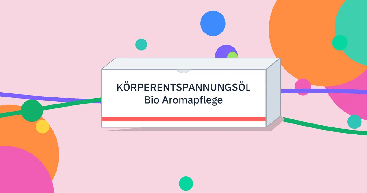 Symbolbild: Packung mit der Aufschrift KÖRPERENTSPANNUNGSÖL Bio Aromapflege (PZN 17230922) – Verfügbarkeit und Bezug in Apotheken in Frankfurt am Main