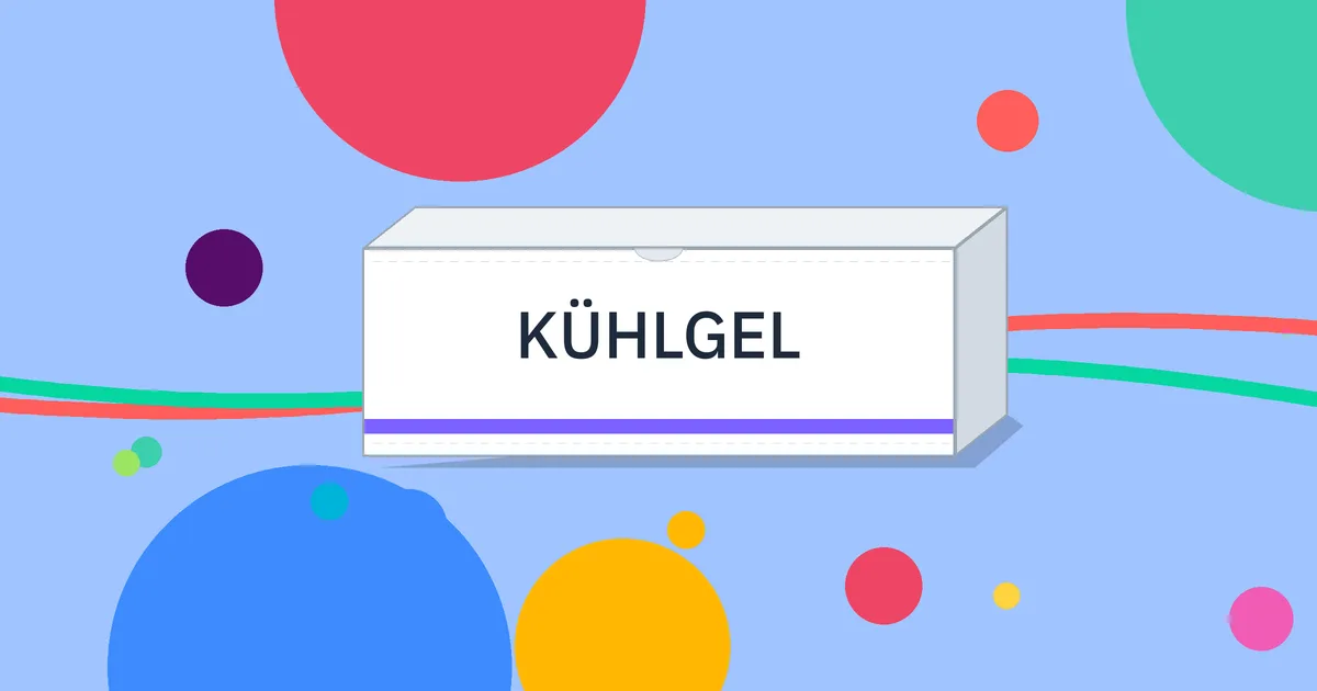 Symbolbild: Packung mit der Aufschrift KÜHLGEL (PZN 10145998) – Verfügbarkeit und Bezug in Apotheken in Frankfurt am Main