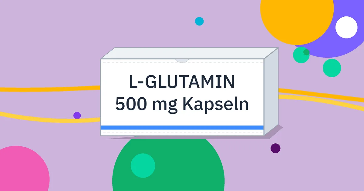 Symbolbild: Packung mit der Aufschrift L-GLUTAMIN 500 mg Kapseln (PZN 09462624) – Verfügbarkeit und Bezug in Apotheken in Frankfurt am Main
