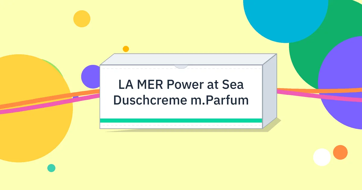 Symbolbild: Packung mit der Aufschrift LA MER Power at Sea Duschcreme m.Parfum (PZN 20572017) – Verfügbarkeit und Bezug in Apotheken in Frankfurt am Main