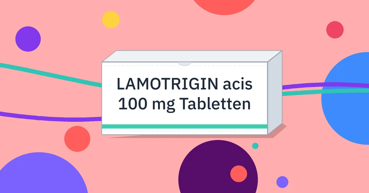 Symbolbild: Packung mit der Aufschrift LAMOTRIGIN acis 100 mg Tabletten (PZN 04051856) – Verfügbarkeit und Bezug in Apotheken in Frankfurt am Main