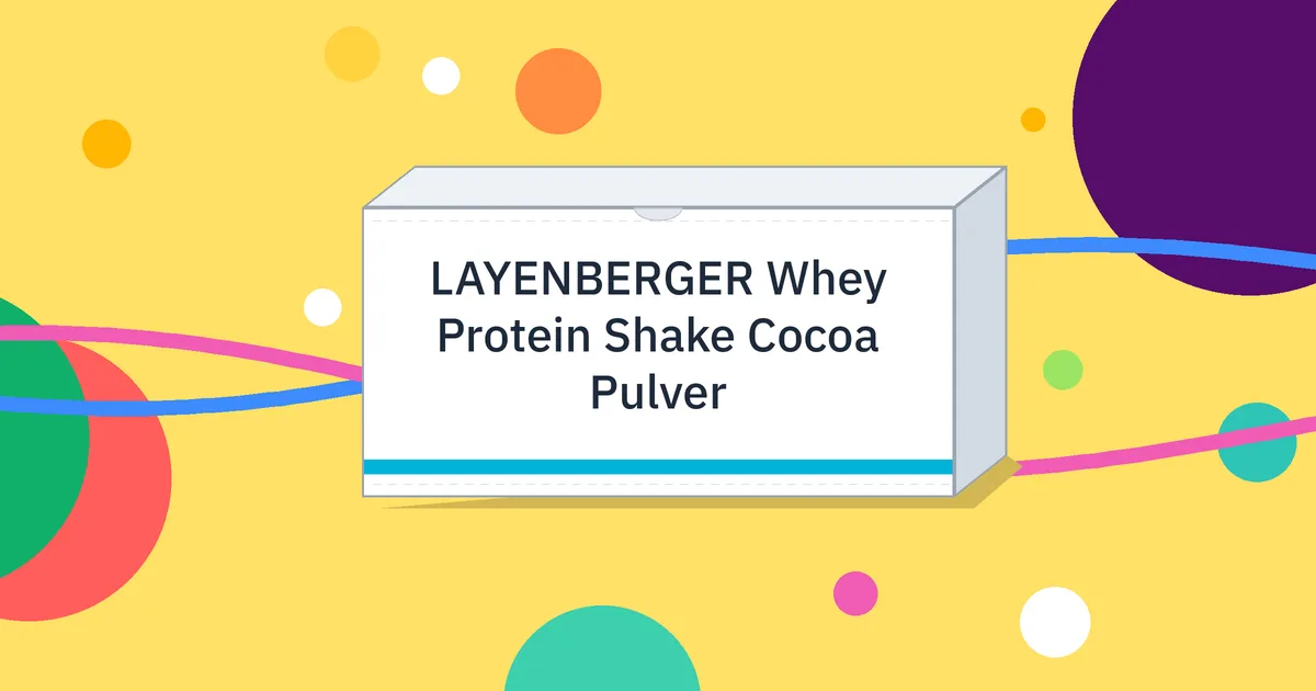 Symbolbild: Packung mit der Aufschrift LAYENBERGER Whey Protein Shake Cocoa Pulver (PZN 18070998) – Verfügbarkeit und Bezug in Apotheken in Frankfurt am Main