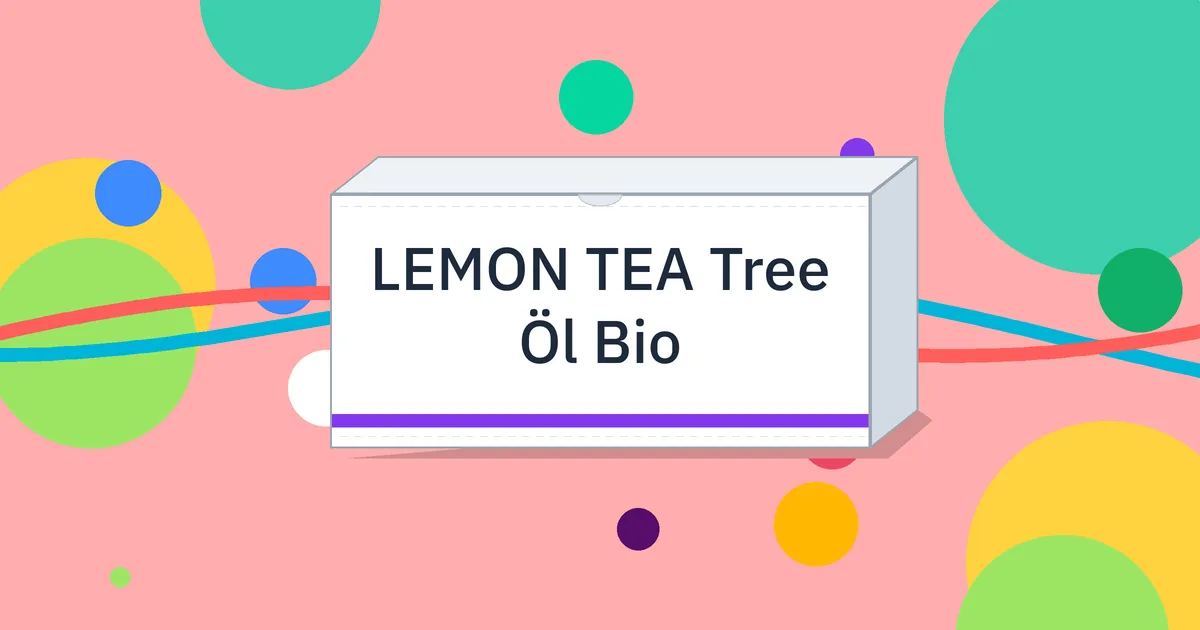 Symbolbild: Packung mit der Aufschrift LEMON TEA Tree Öl Bio (PZN 00149707) – Verfügbarkeit und Bezug in Apotheken in Frankfurt am Main