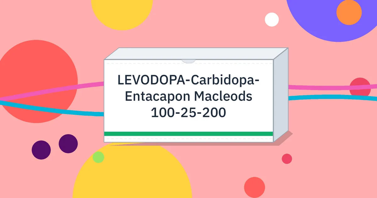 Symbolbild: Packung mit der Aufschrift LEVODOPA-Carbidopa-Entacapon Macleods 100-25-200 (PZN 18327109) – Verfügbarkeit und Bezug in Apotheken in Frankfurt am Main
