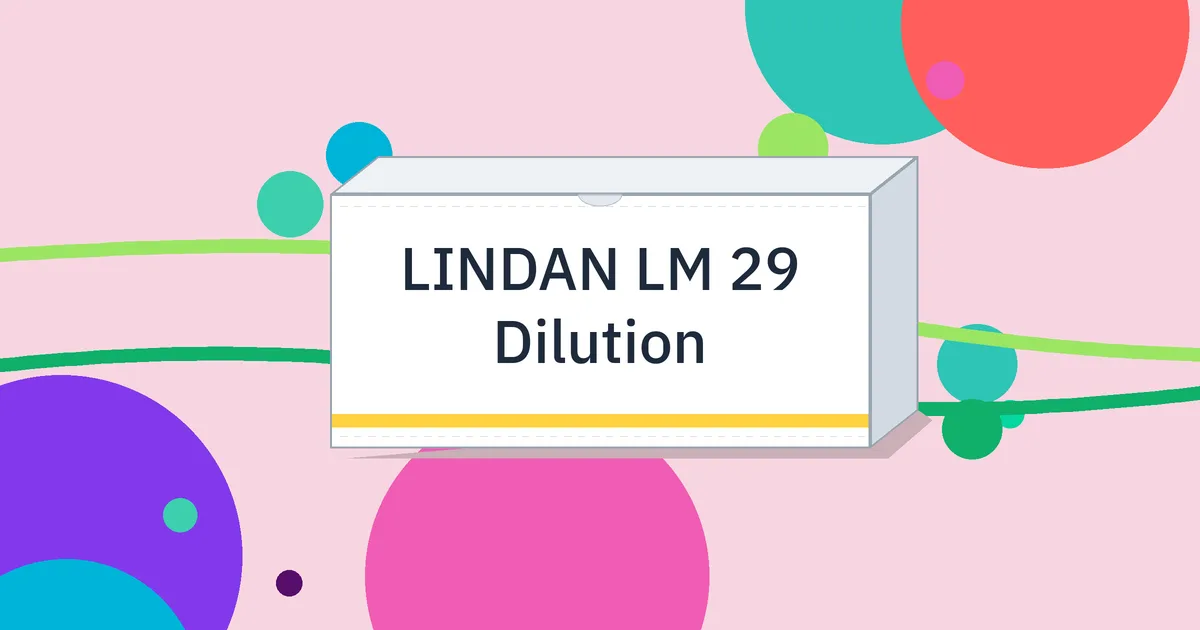 Symbolbild: Packung mit der Aufschrift LINDAN LM 29 Dilution (PZN 13529848) – Verfügbarkeit und Bezug in Apotheken in Frankfurt am Main