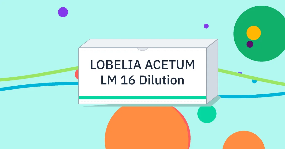 Symbolbild: Packung mit der Aufschrift LOBELIA ACETUM LM 16 Dilution (PZN 13532508) – Verfügbarkeit und Bezug in Apotheken in Frankfurt am Main