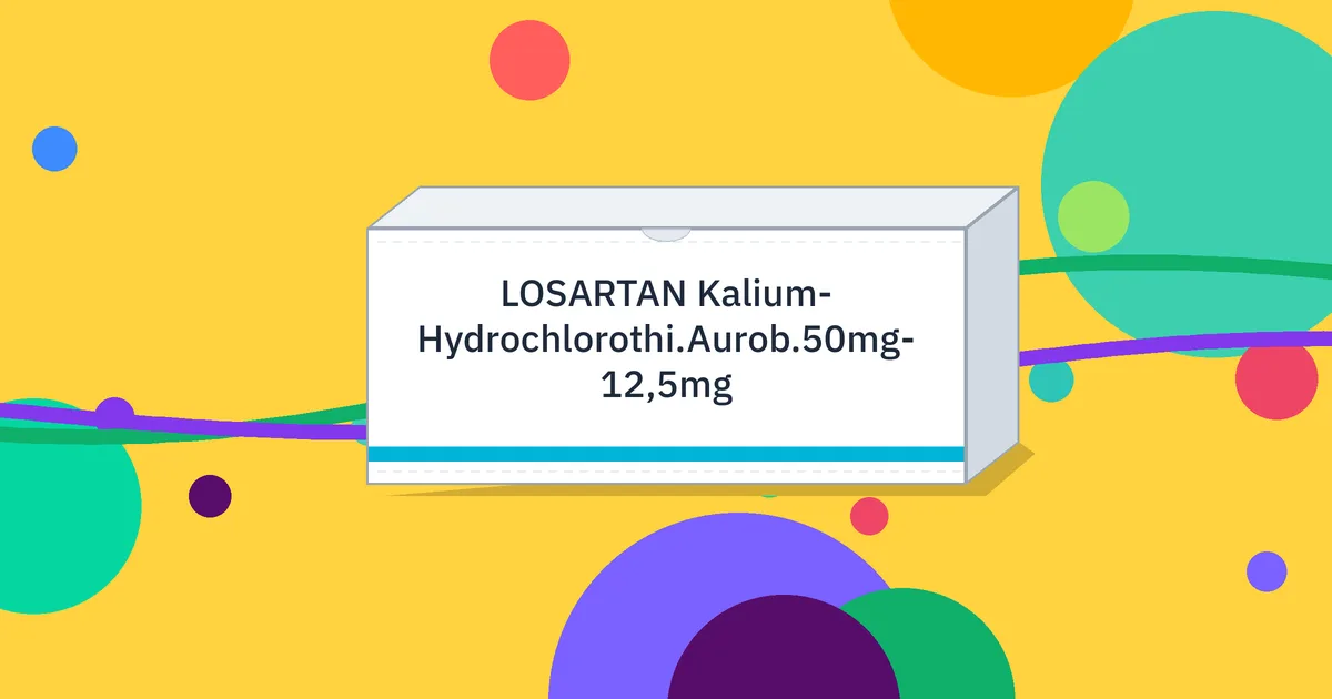 Symbolbild: Packung mit der Aufschrift LOSARTAN Kalium-Hydrochlorothi.Aurob.50mg-12,5mg (PZN 09749886) – Verfügbarkeit und Bezug in Apotheken in Frankfurt am Main