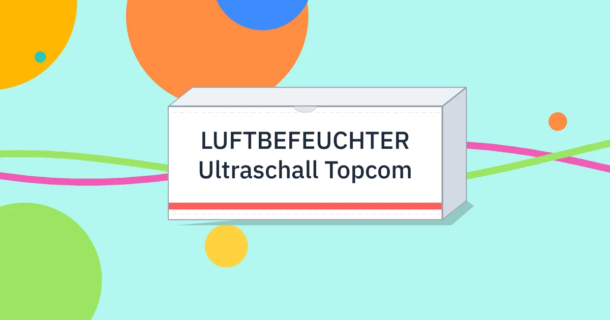 Symbolbild: Packung mit der Aufschrift LUFTBEFEUCHTER Ultraschall Topcom (PZN 07676551) – Verfügbarkeit und Bezug in Apotheken in Frankfurt am Main
