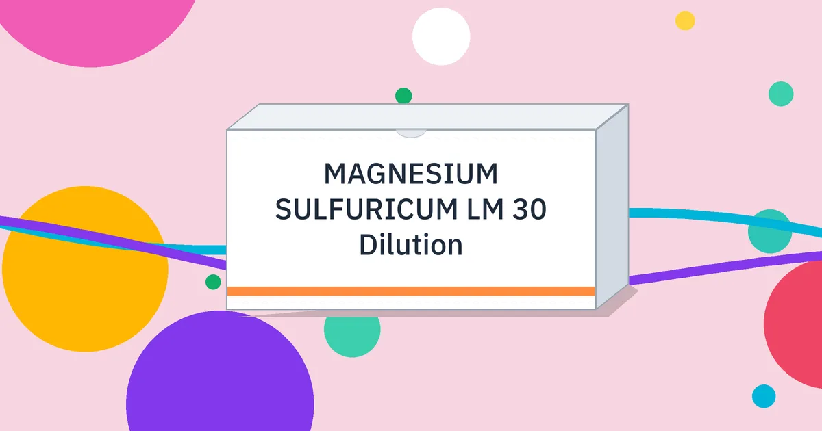 Symbolbild: Packung mit der Aufschrift MAGNESIUM SULFURICUM LM 30 Dilution (PZN 09430305) – Verfügbarkeit und Bezug in Apotheken in Frankfurt am Main