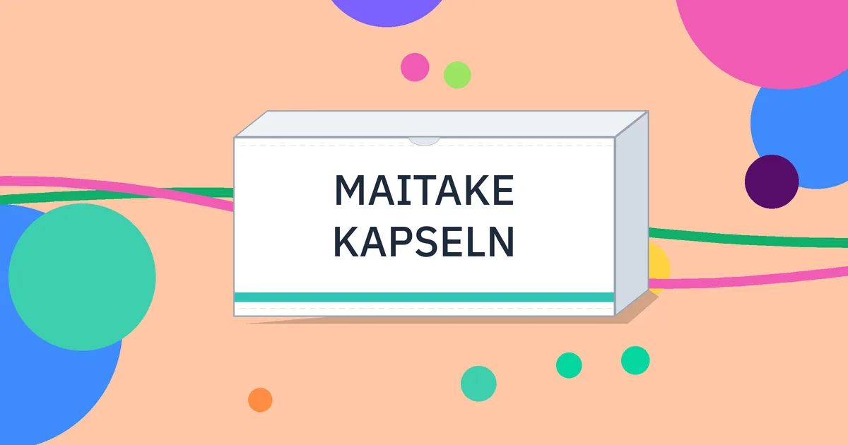 Symbolbild: Packung mit der Aufschrift MAITAKE KAPSELN (PZN 02167141) – Verfügbarkeit und Bezug in Apotheken in Frankfurt am Main