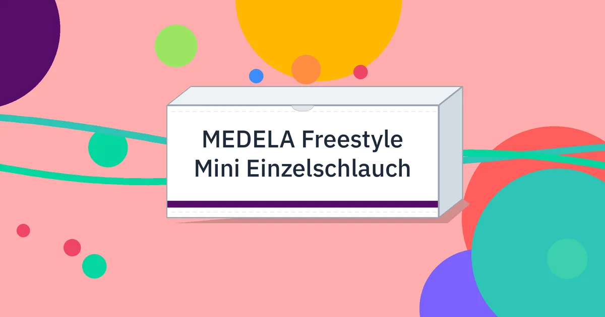 Symbolbild: Packung mit der Aufschrift MEDELA Freestyle Mini Einzelschlauch (PZN 20576162) – Verfügbarkeit und Bezug in Apotheken in Frankfurt am Main