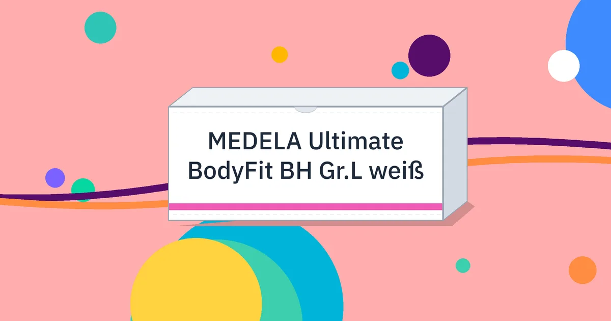 Symbolbild: Packung mit der Aufschrift MEDELA Ultimate BodyFit BH Gr.L weiß (PZN 16356621) – Verfügbarkeit und Bezug in Apotheken in Frankfurt am Main