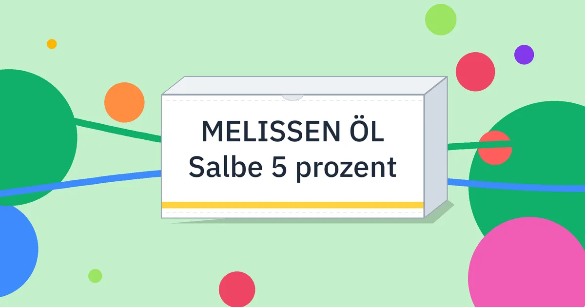 Symbolbild: Packung mit der Aufschrift MELISSEN ÖL Salbe 5 prozent (PZN 18900997) – Verfügbarkeit und Bezug in Apotheken in Frankfurt am Main