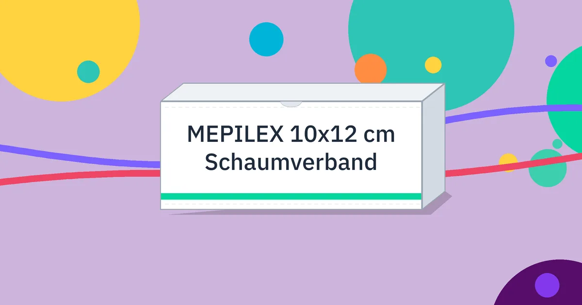 Symbolbild: Packung mit der Aufschrift MEPILEX 10x12 cm Schaumverband (PZN 14015577) – Verfügbarkeit und Bezug in Apotheken in Frankfurt am Main