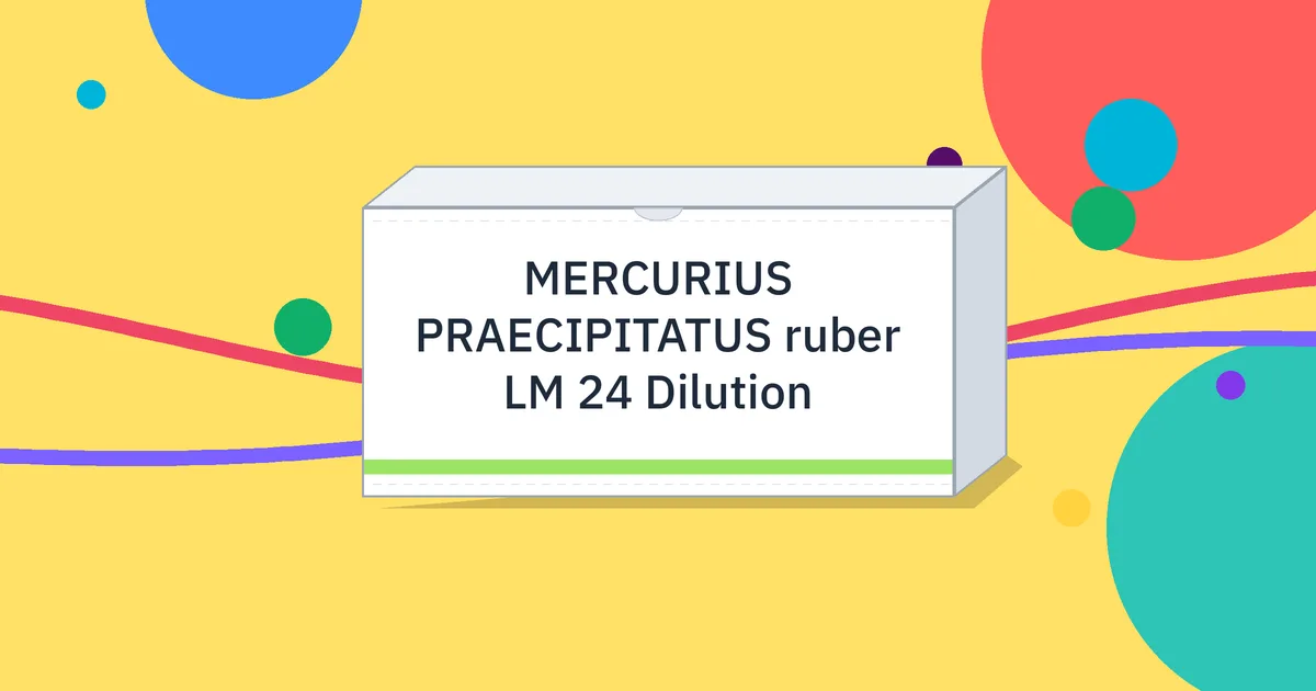Symbolbild: Packung mit der Aufschrift MERCURIUS PRAECIPITATUS ruber LM 24 Dilution (PZN 12953308) – Verfügbarkeit und Bezug in Apotheken in Frankfurt am Main