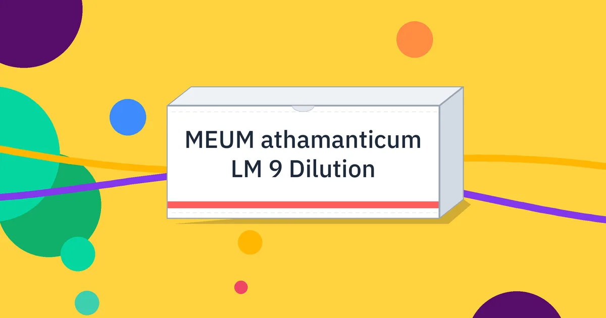 Symbolbild: Packung mit der Aufschrift MEUM athamanticum LM 9 Dilution (PZN 13607442) – Verfügbarkeit und Bezug in Apotheken in Frankfurt am Main