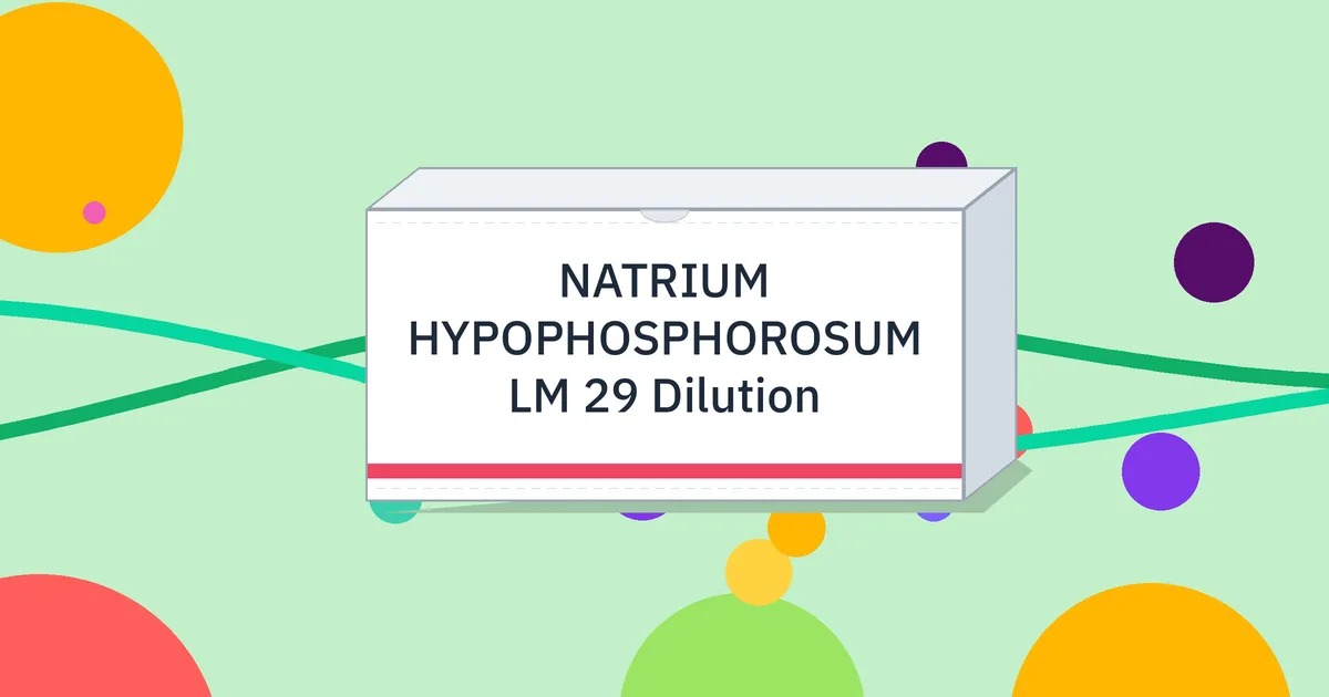 Symbolbild: Packung mit der Aufschrift NATRIUM HYPOPHOSPHOROSUM LM 29 Dilution (PZN 12963637) – Verfügbarkeit und Bezug in Apotheken in Frankfurt am Main
