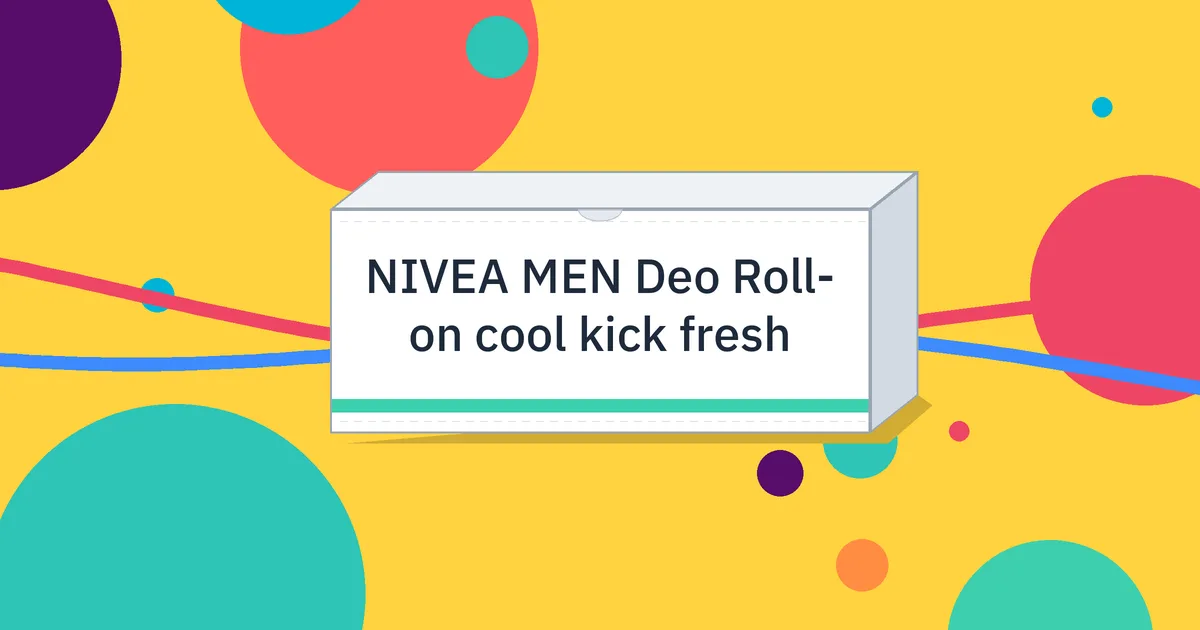 Symbolbild: Packung mit der Aufschrift NIVEA MEN Deo Roll-on cool kick fresh (PZN 17625537) – Verfügbarkeit und Bezug in Apotheken in Frankfurt am Main