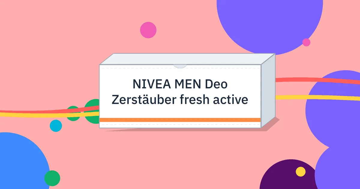 Symbolbild: Packung mit der Aufschrift NIVEA MEN Deo Zerstäuber fresh active (PZN 11326029) – Verfügbarkeit und Bezug in Apotheken in Frankfurt am Main