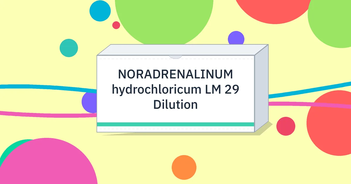 Symbolbild: Packung mit der Aufschrift NORADRENALINUM hydrochloricum LM 29 Dilution (PZN 13620230) – Verfügbarkeit und Bezug in Apotheken in Frankfurt am Main