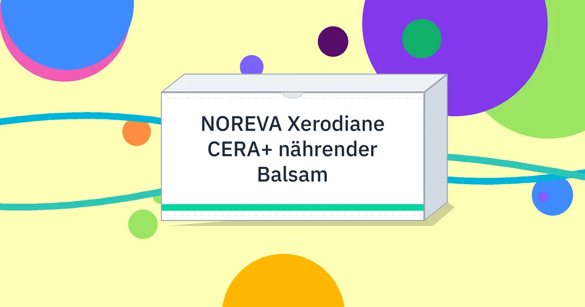 Symbolbild: Packung mit der Aufschrift NOREVA Xerodiane CERA+ nährender Balsam (PZN 20690610) – Verfügbarkeit und Bezug in Apotheken in Frankfurt am Main
