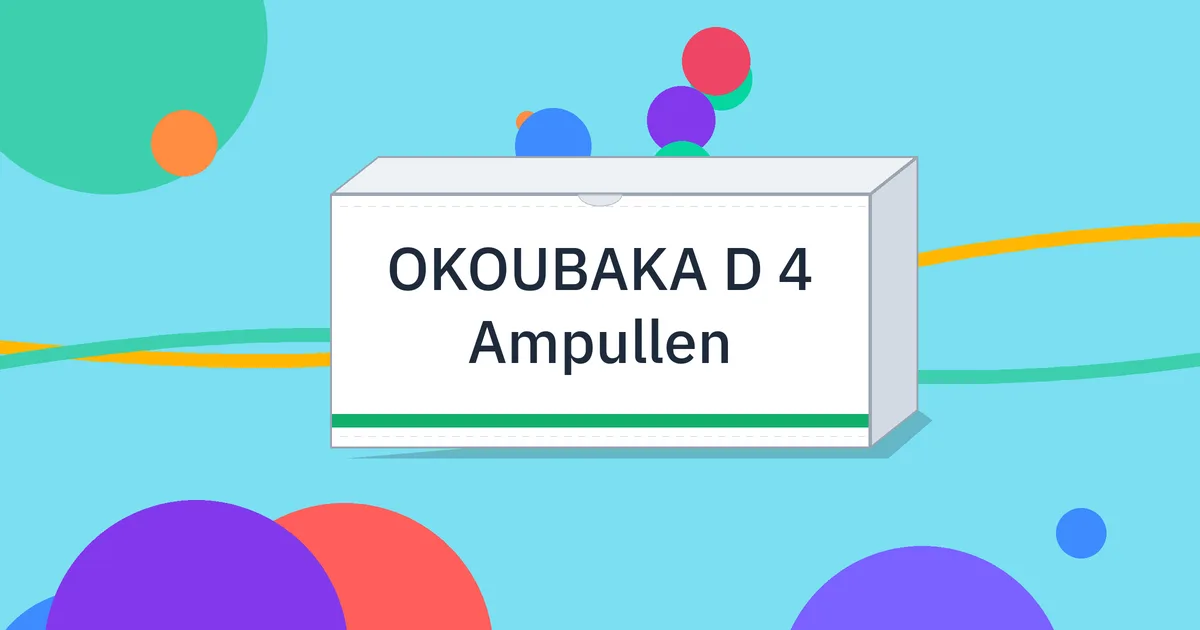 Symbolbild: Packung mit der Aufschrift OKOUBAKA D 4 Ampullen (PZN 11707487) – Verfügbarkeit und Bezug in Apotheken in Frankfurt am Main