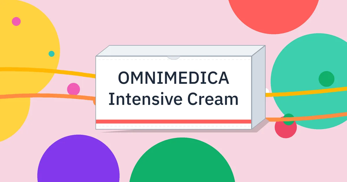 Symbolbild: Packung mit der Aufschrift OMNIMEDICA Intensive Cream (PZN 18787259) – Verfügbarkeit und Bezug in Apotheken in Frankfurt am Main