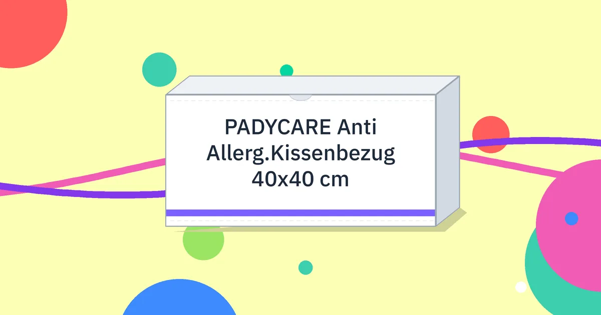 Symbolbild: Packung mit der Aufschrift PADYCARE Anti Allerg.Kissenbezug 40x40 cm (PZN 03510322) – Verfügbarkeit und Bezug in Apotheken in Frankfurt am Main