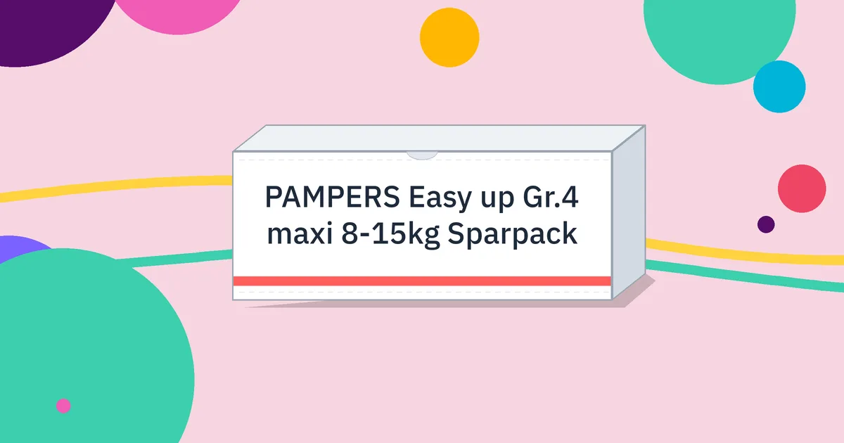 Symbolbild: Packung mit der Aufschrift PAMPERS Easy up Gr.4 maxi 8-15kg Sparpack (PZN 03074341) – Verfügbarkeit und Bezug in Apotheken in Frankfurt am Main