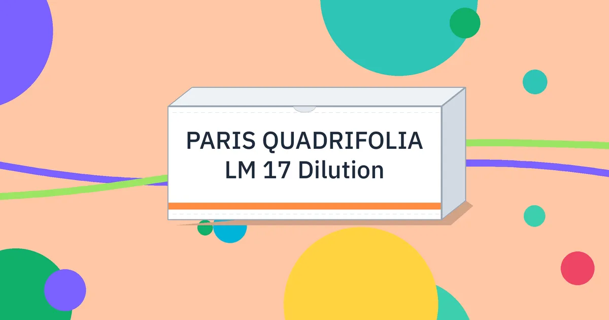 Symbolbild: Packung mit der Aufschrift PARIS QUADRIFOLIA LM 17 Dilution (PZN 13631914) – Verfügbarkeit und Bezug in Apotheken in Frankfurt am Main