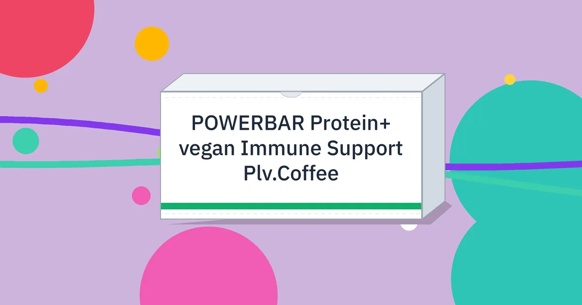 Symbolbild: Packung mit der Aufschrift POWERBAR Protein+ vegan Immune Support Plv.Coffee (PZN 18821252) – Verfügbarkeit und Bezug in Apotheken in Frankfurt am Main