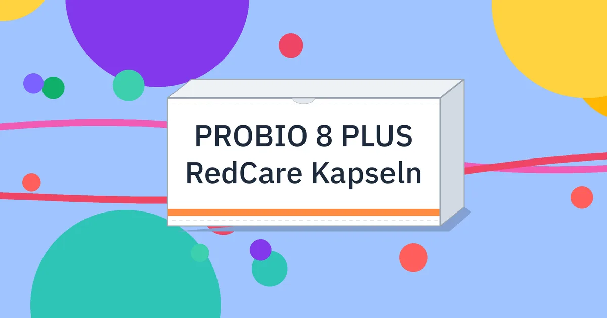 Symbolbild: Packung mit der Aufschrift PROBIO 8 PLUS RedCare Kapseln (PZN 16623944) – Verfügbarkeit und Bezug in Apotheken in Frankfurt am Main