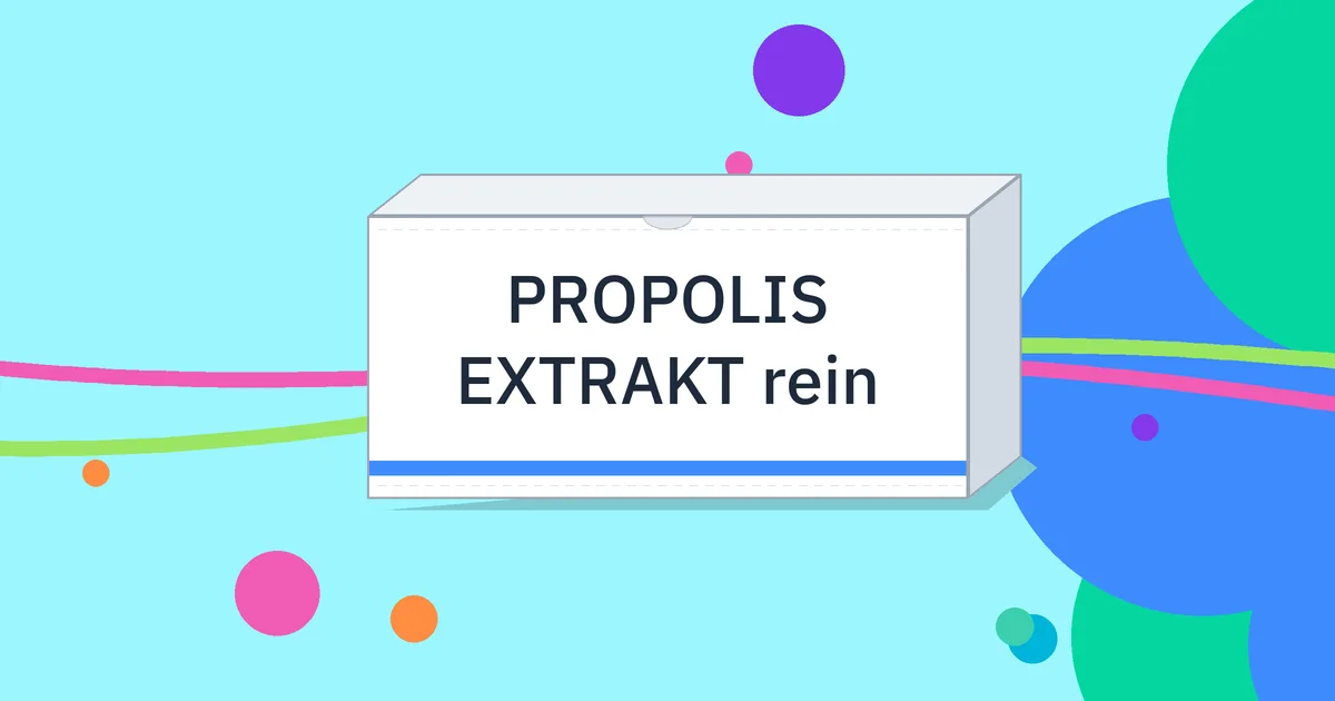 Symbolbild: Packung mit der Aufschrift PROPOLIS EXTRAKT rein (PZN 17313878) – Verfügbarkeit und Bezug in Apotheken in Frankfurt am Main