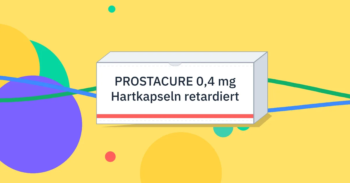 Symbolbild: Packung mit der Aufschrift PROSTACURE 0,4 mg Hartkapseln retardiert (PZN 00284109) – Verfügbarkeit und Bezug in Apotheken in Frankfurt am Main