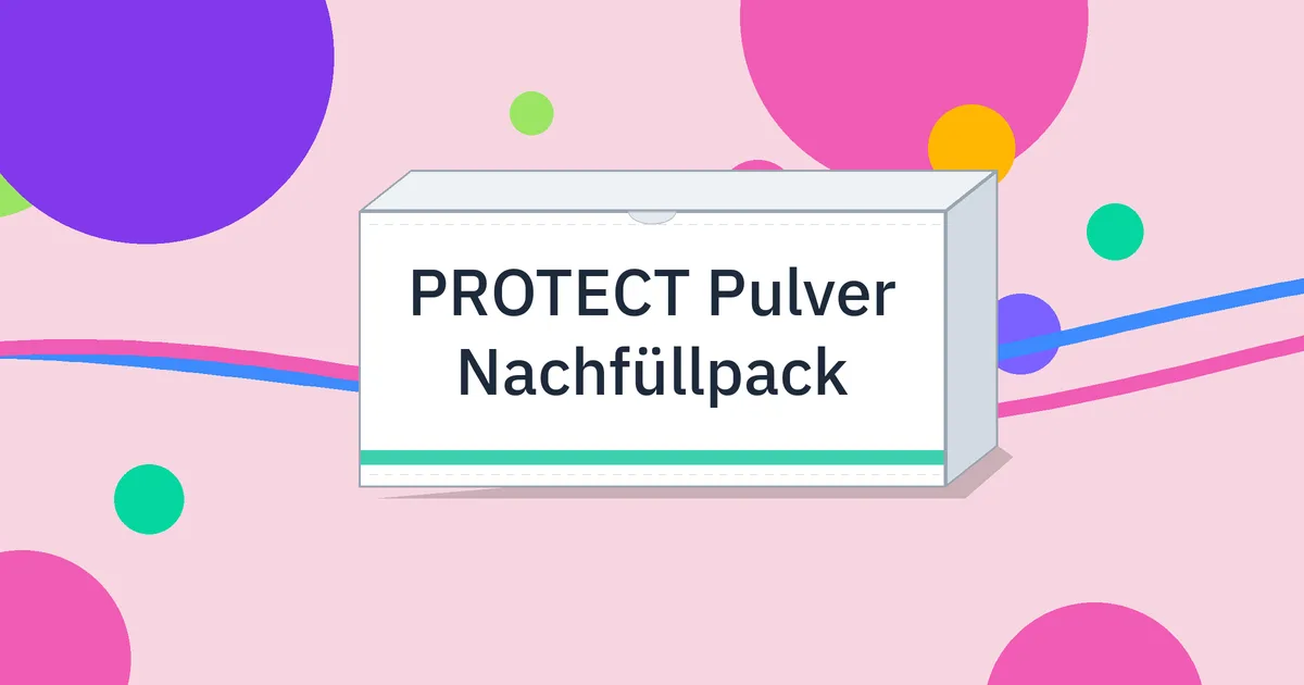 Symbolbild: Packung mit der Aufschrift PROTECT Pulver Nachfüllpack (PZN 16315065) – Verfügbarkeit und Bezug in Apotheken in Frankfurt am Main