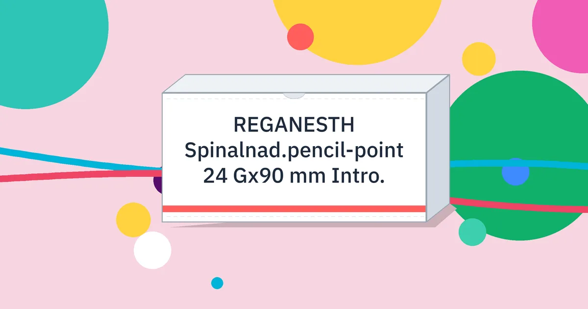 Symbolbild: Packung mit der Aufschrift REGANESTH Spinalnad.pencil-point 24 Gx90 mm Intro. (PZN 17889271) – Verfügbarkeit und Bezug in Apotheken in Frankfurt am Main