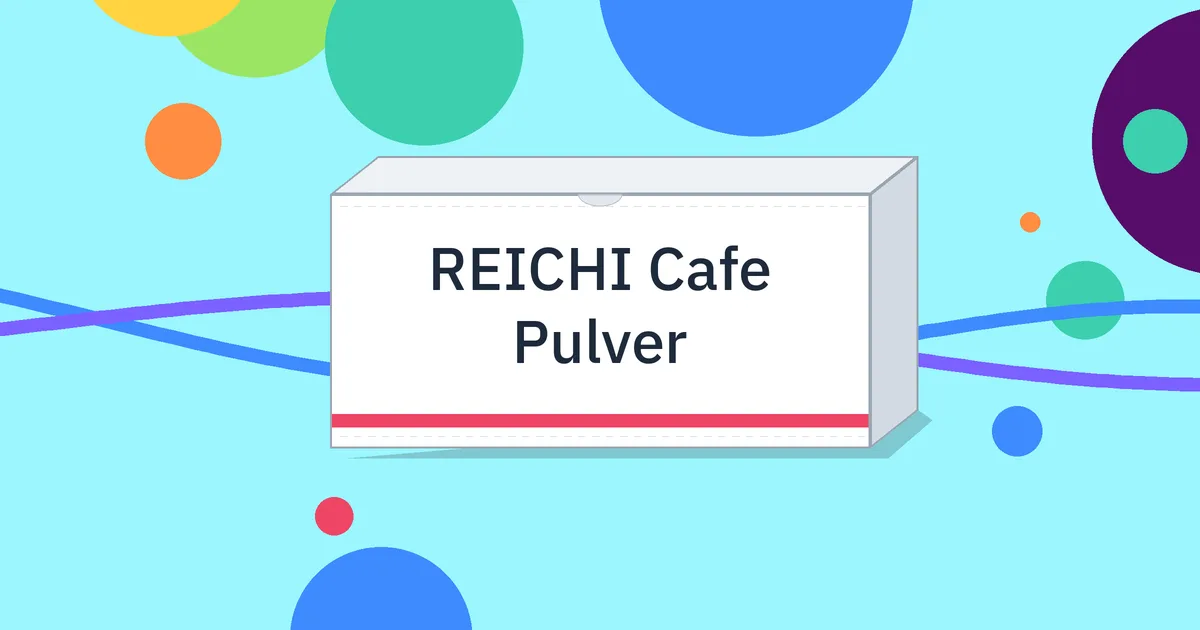 Symbolbild: Packung mit der Aufschrift REICHI Cafe Pulver (PZN 13331460) – Verfügbarkeit und Bezug in Apotheken in Frankfurt am Main