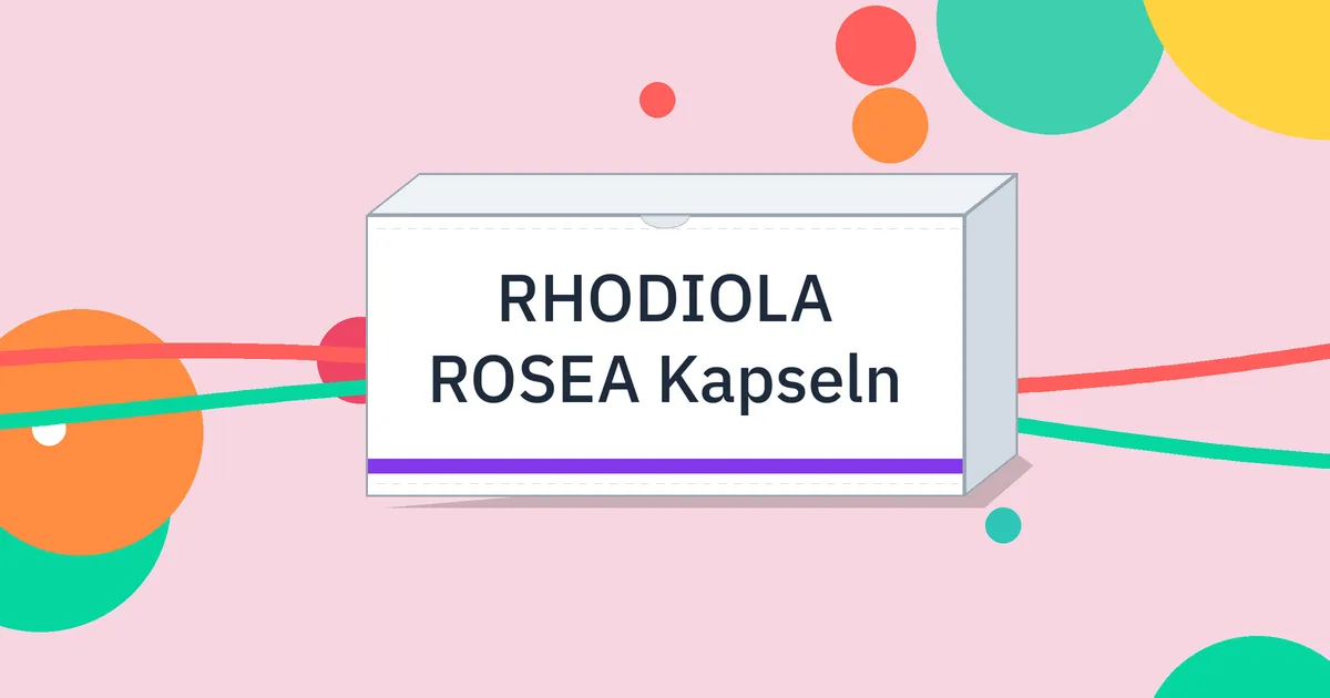 Symbolbild: Packung mit der Aufschrift RHODIOLA ROSEA Kapseln (PZN 19731367) – Verfügbarkeit und Bezug in Apotheken in Frankfurt am Main